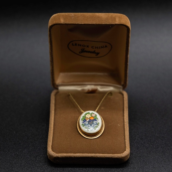 Lenox | Jewelry | Vintage Rare 98s 12k Gold Filled Lenox Porcelain Hand ...